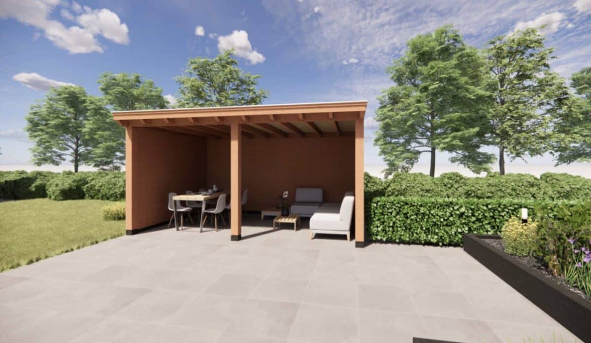 Douglas veranda 300x500 | Bouwpakket - Joost Breden B.V.